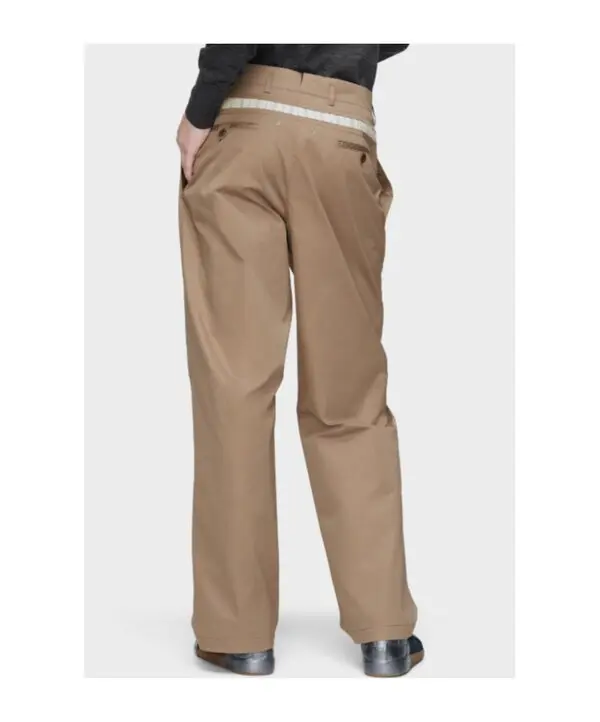 MAISON MARGIELA Waxed Cotton Wide-leg Trousers - Camel