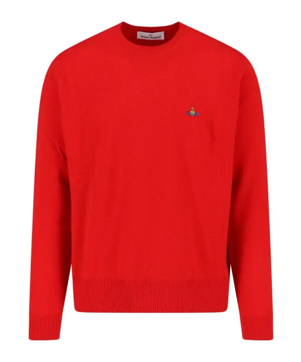 VIVIENNE WESTWOOD Long Sleeve Crewneck Jumper - Red