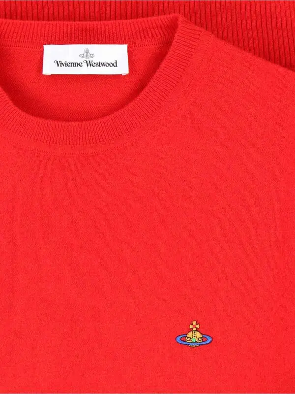 VIVIENNE WESTWOOD Long Sleeve Crewneck Jumper - Red