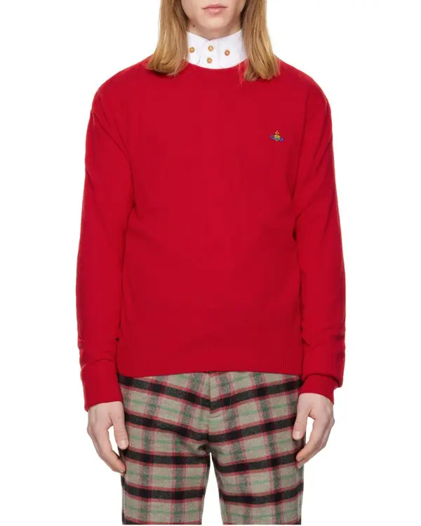 VIVIENNE WESTWOOD Long Sleeve Crewneck Jumper - Red