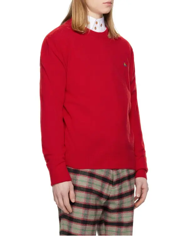 VIVIENNE WESTWOOD Long Sleeve Crewneck Jumper - Red