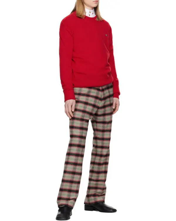 VIVIENNE WESTWOOD Long Sleeve Crewneck Jumper - Red