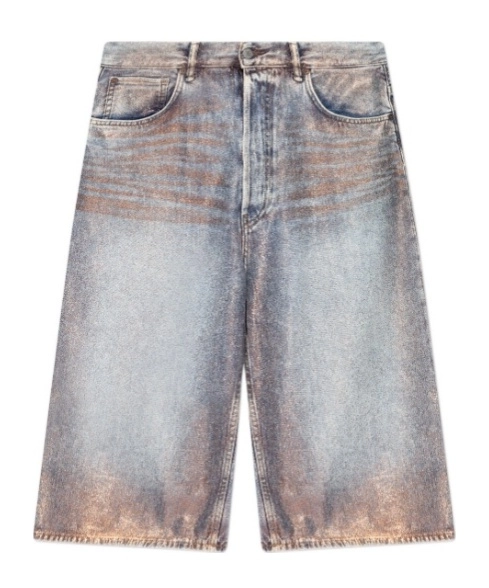 Acne Studios Relaxed Fit Denim Shorts With Belt Loops - No