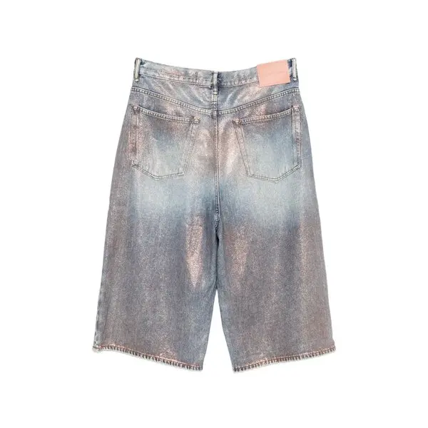 Acne Studios Relaxed Fit Denim Shorts With Belt Loops - No