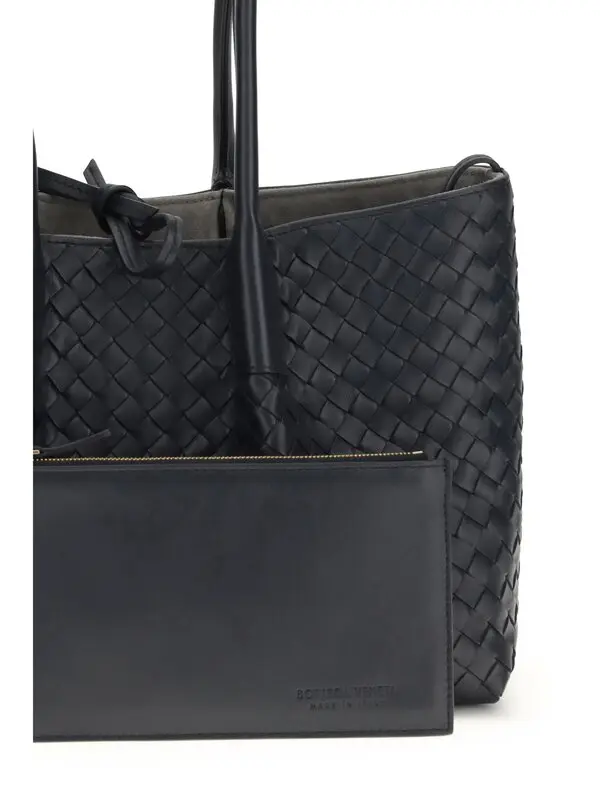 Bottega Veneta Pinacoteca Woven Top Handle Bag - No