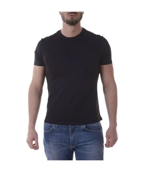 Emporio Armani Round-necked T-shirt - Black