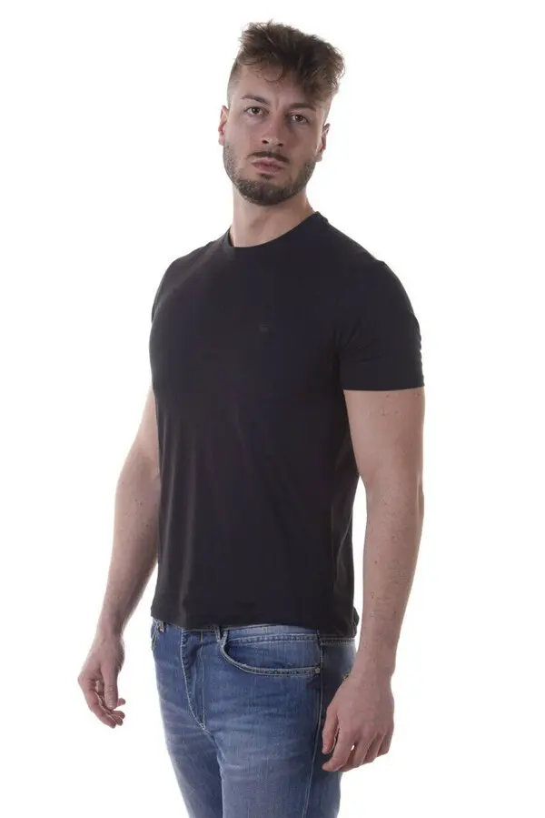 Emporio Armani Round-necked T-shirt - Black