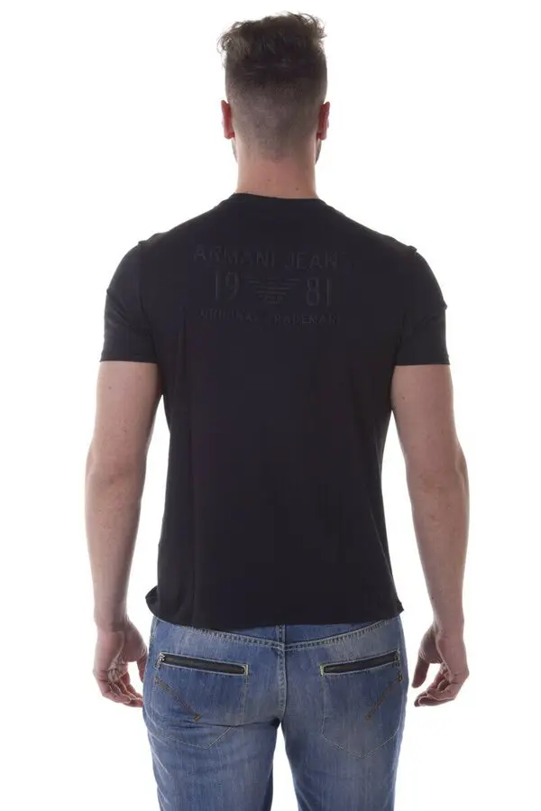Emporio Armani Round-necked T-shirt - Black