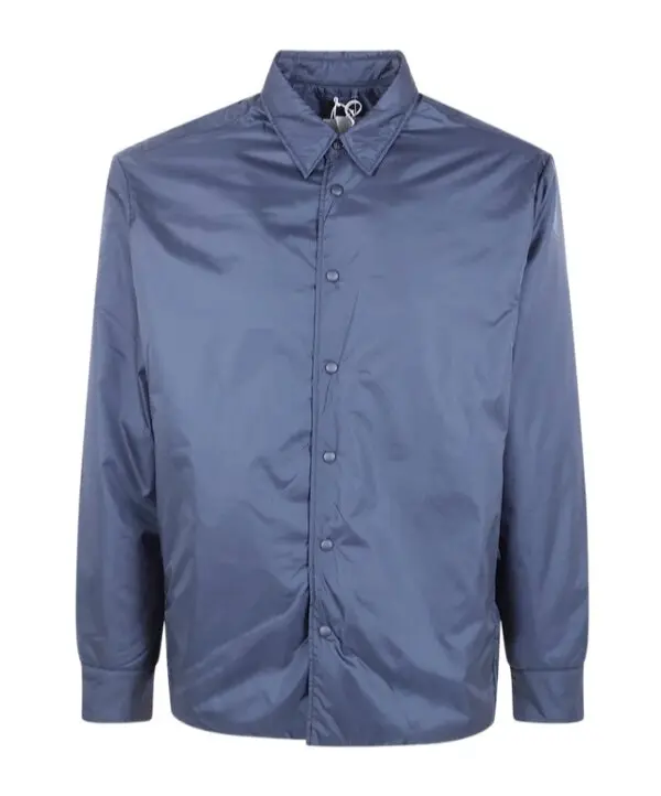 Aspesi Long Sleeve Shirt Jacket - Blue