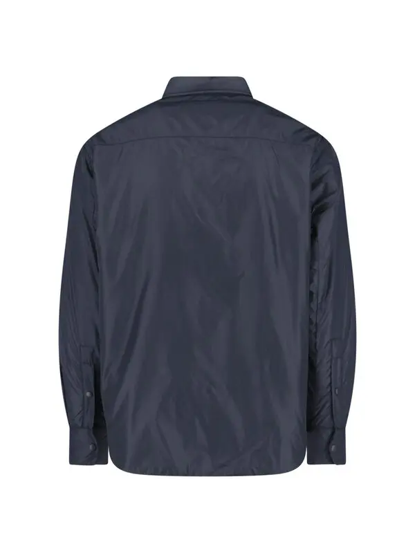Aspesi Long Sleeve Shirt Jacket - Blue