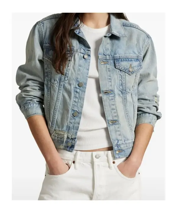 Polo Ralph Lauren Distressed Denim Trucker Jacket
