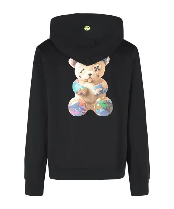 BARROW Teddy Bear Printed Hoodie - Black