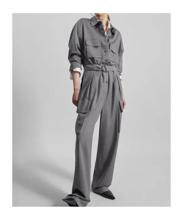 THE FRANKIE SHOP Linda Jumpsuit Grey Melange