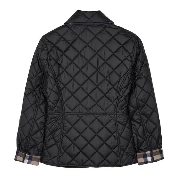 Burberry Quilted Cotton Jacket With Classic Collar