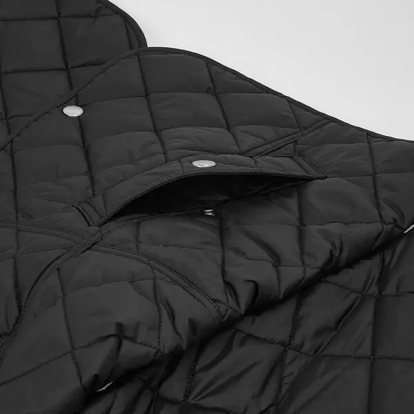 Burberry Quilted Cotton Jacket With Classic Collar