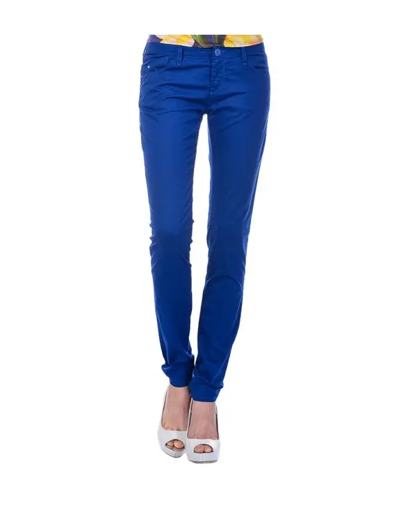 Emporio Armani Slim Fit Logo Detail Jeans - Blue