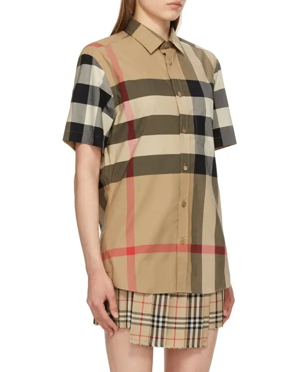 Burberry Checked Buttoned Shirt
