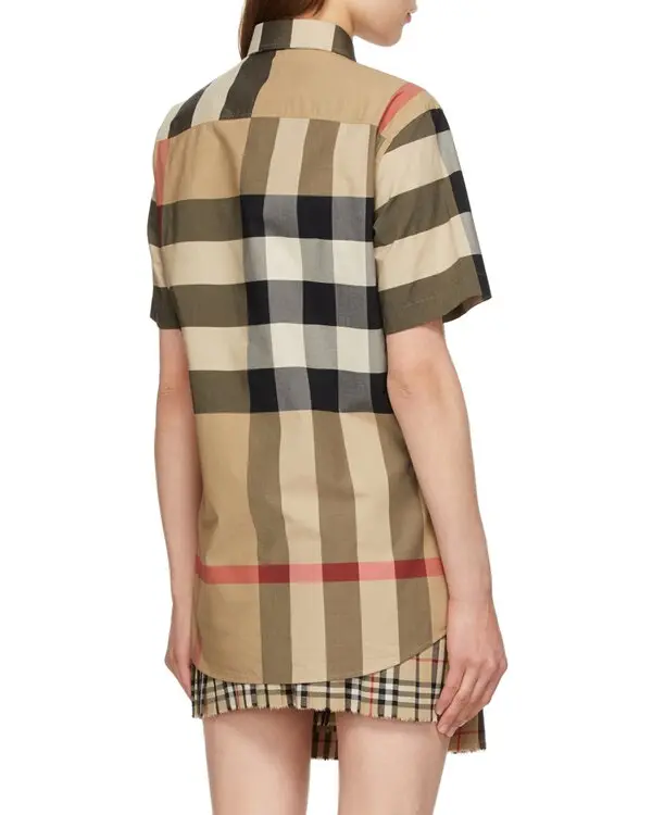 Burberry Checked Buttoned Shirt