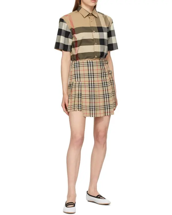 Burberry Checked Buttoned Shirt