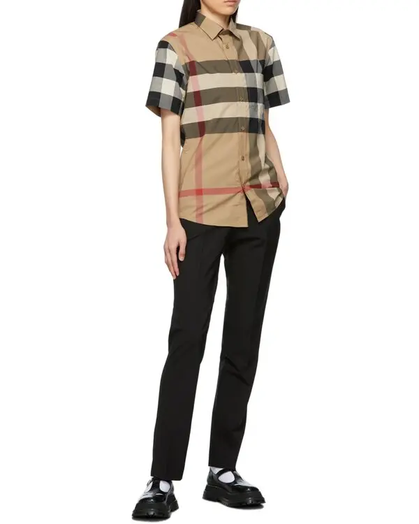 Burberry Checked Buttoned Shirt