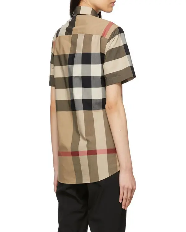 Burberry Checked Buttoned Shirt