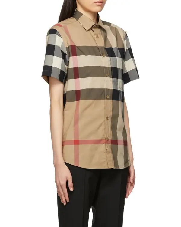 Burberry Checked Buttoned Shirt