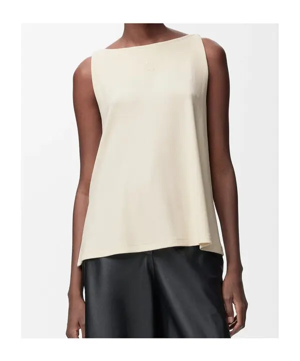 Loewe Anagram Embroidered Boat Neck Tank Top