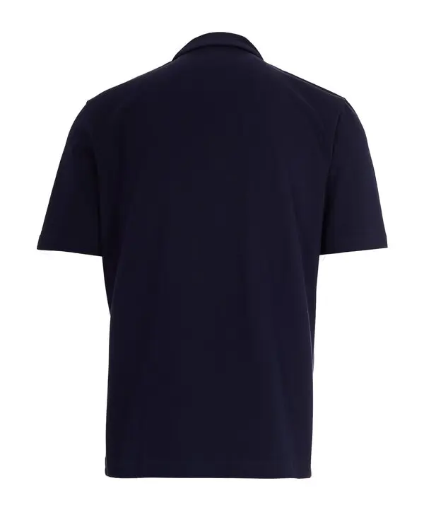 Eleventy Straight Polo Shirt - Blue