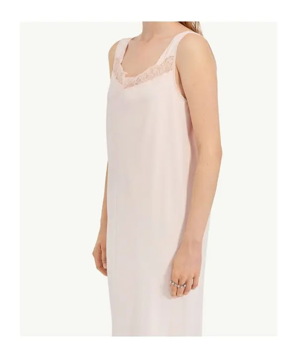 MAISON MARGIELA Lace Trim Midi Slip Dress