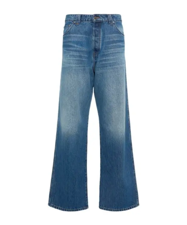 Khaite Winslow Mid Rise Baggy Jeans - Blue