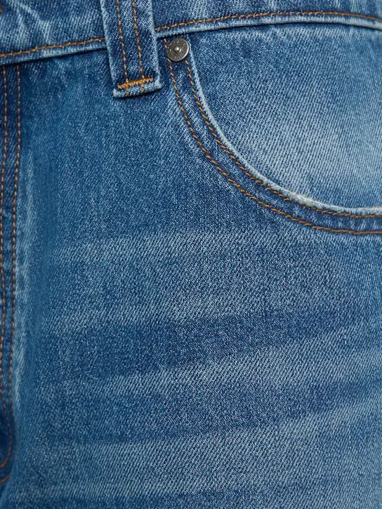 Khaite Winslow Mid Rise Baggy Jeans - Blue