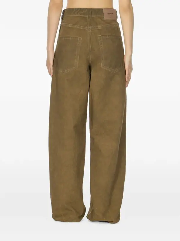 UMA WANG Wide-leg Ball Pants - Green
