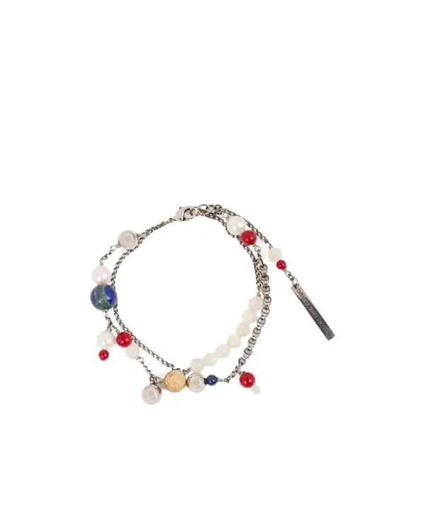 Dries Van Noten Beaded Bracelet With Freshwater Pearls And Natural Stones - Multi-color