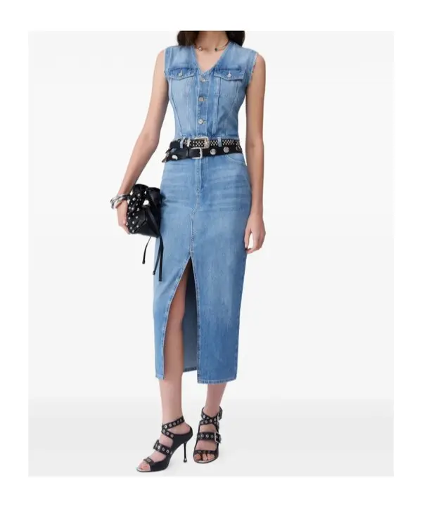 Liu Jo Sleeveless Denim Maxi Dress