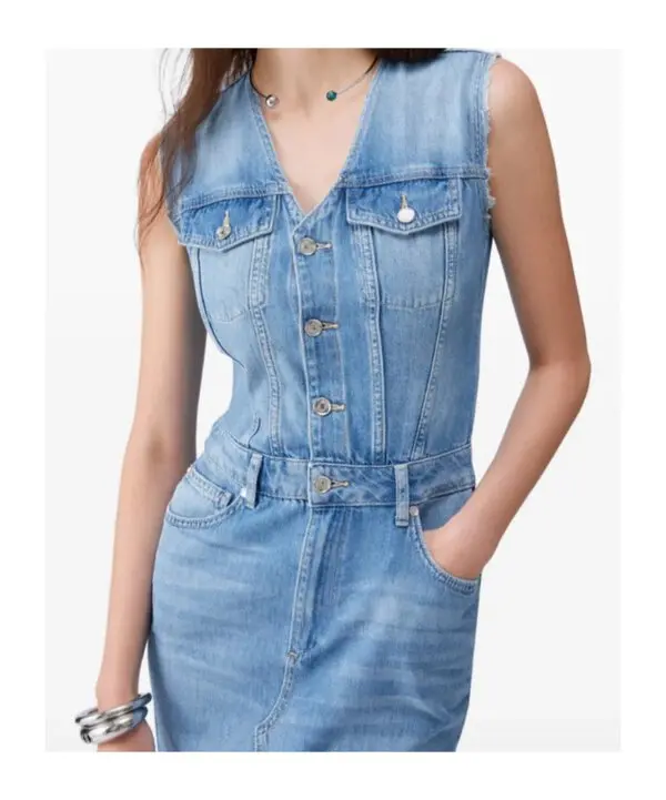 Liu Jo Sleeveless Denim Maxi Dress
