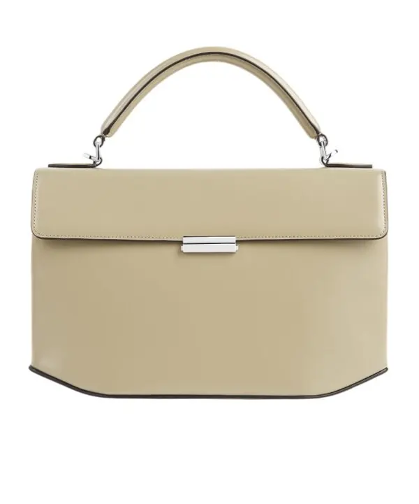TOTEME Box Top Handle Shoulder Bag - Cashew