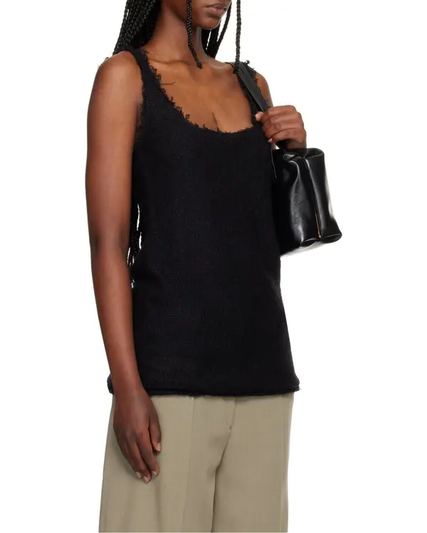 TOTEME Mohair Knit Tank With Raw Hem
