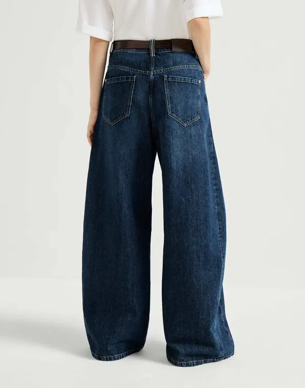 Brunello Cucinelli Mid-waisted Wide-leg Jeans - Blue