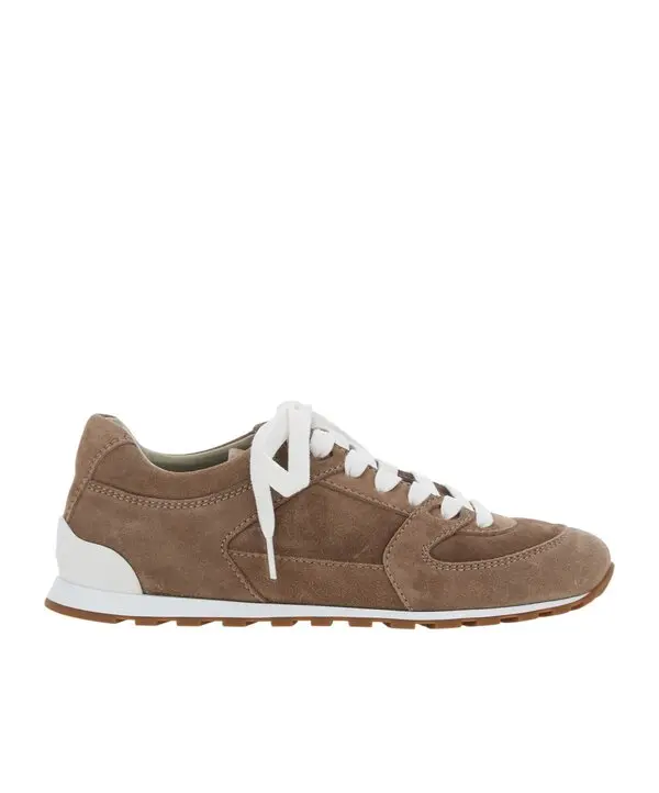 Brunello Cucinelli Panelled Low-top Sneakers - Brown