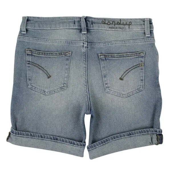 DONDUP Teen Bermuda Jeans Derick In Stretch Cotton
