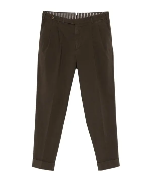 PT TORINO Carrot Fit Pleated Trousers