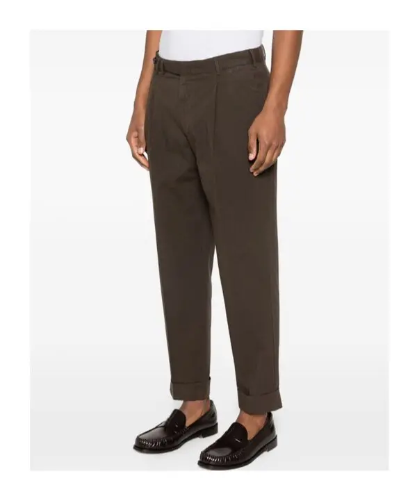 PT TORINO Carrot Fit Pleated Trousers