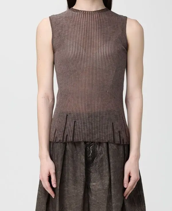 UMA WANG Short-sleeved Knitted Cardigan