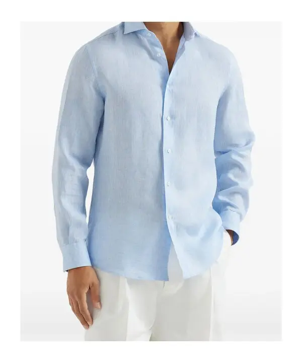 Brunello Cucinelli Long-sleeved Buttoned Shirt