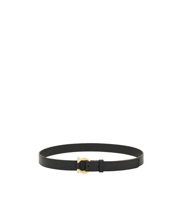 FERRAGAMO Gancini Belt - Black