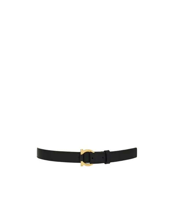 FERRAGAMO Gancini Belt - Black