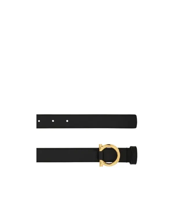 FERRAGAMO Gancini Belt - Black