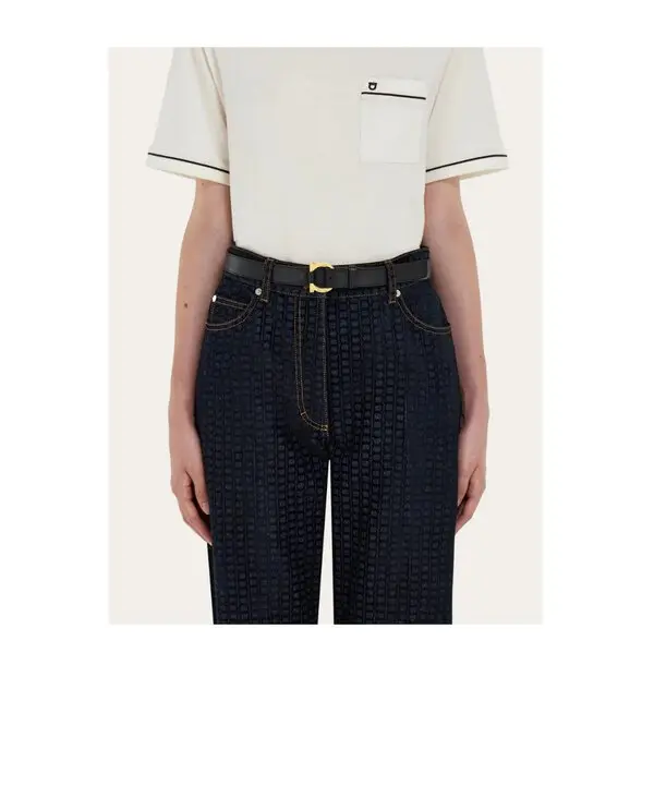FERRAGAMO Gancini Belt - Black