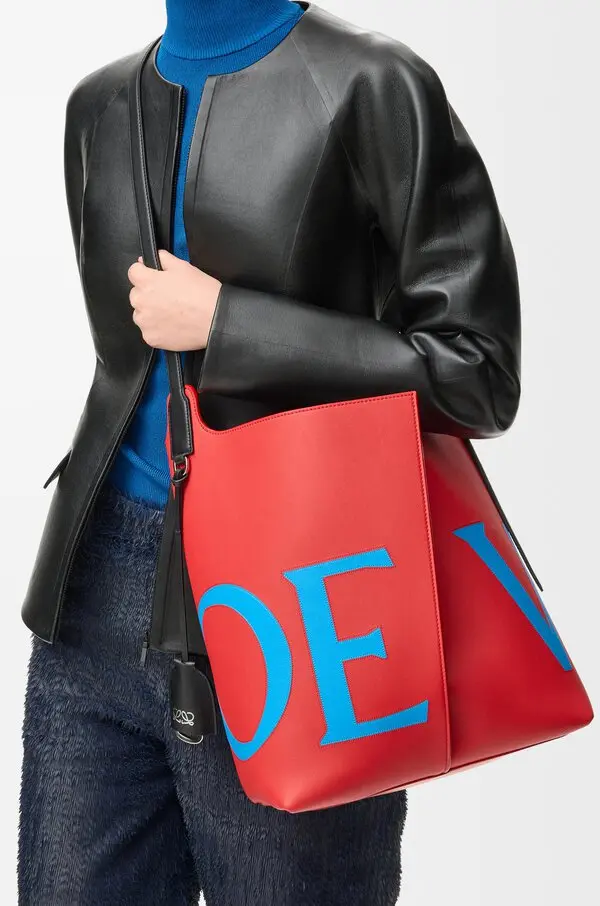 Loewe Large Bilbao Bucket Bag In Smooth Calfskin