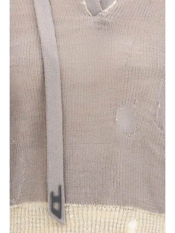 DIESEL® M-dracarina Jumper With Distressed Details - Beige